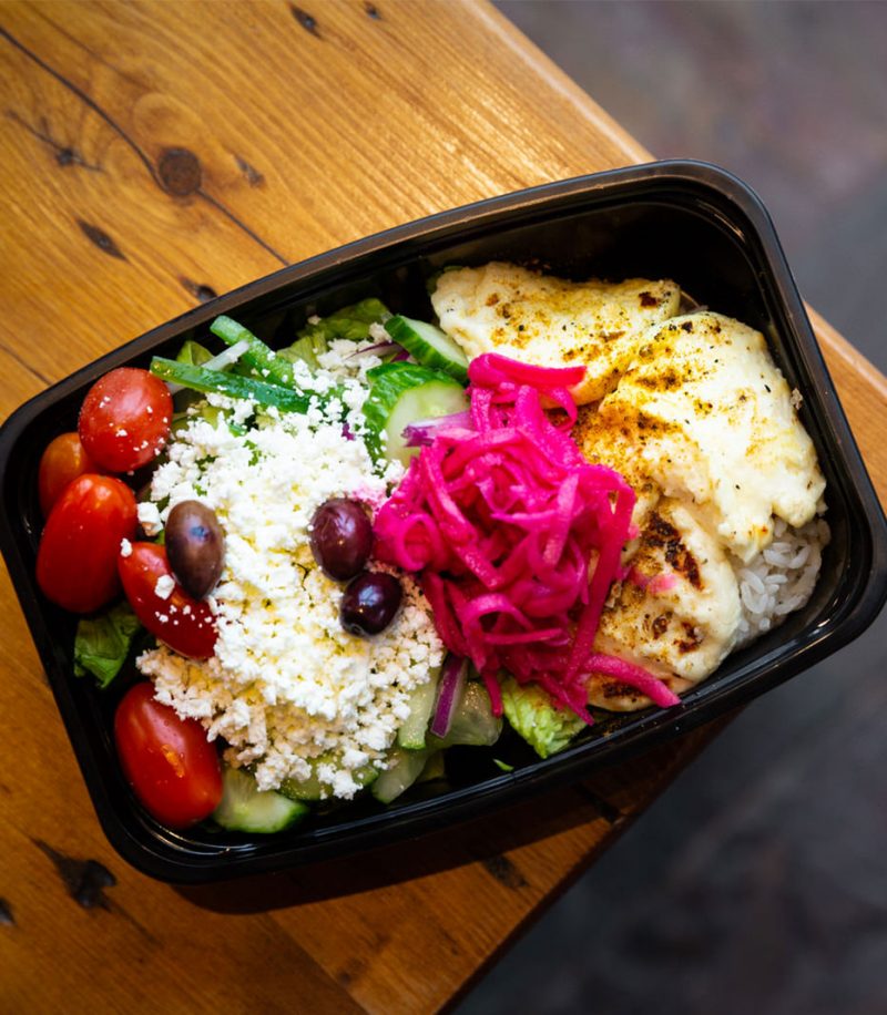 Vegetarian Shawarma Bowl – Ela! Greek To Go